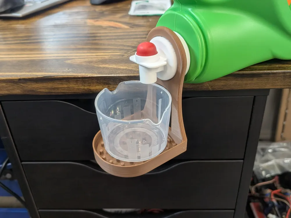 Laundry Detergent Cup Holder - Free 3D Print Model - MakerWorld