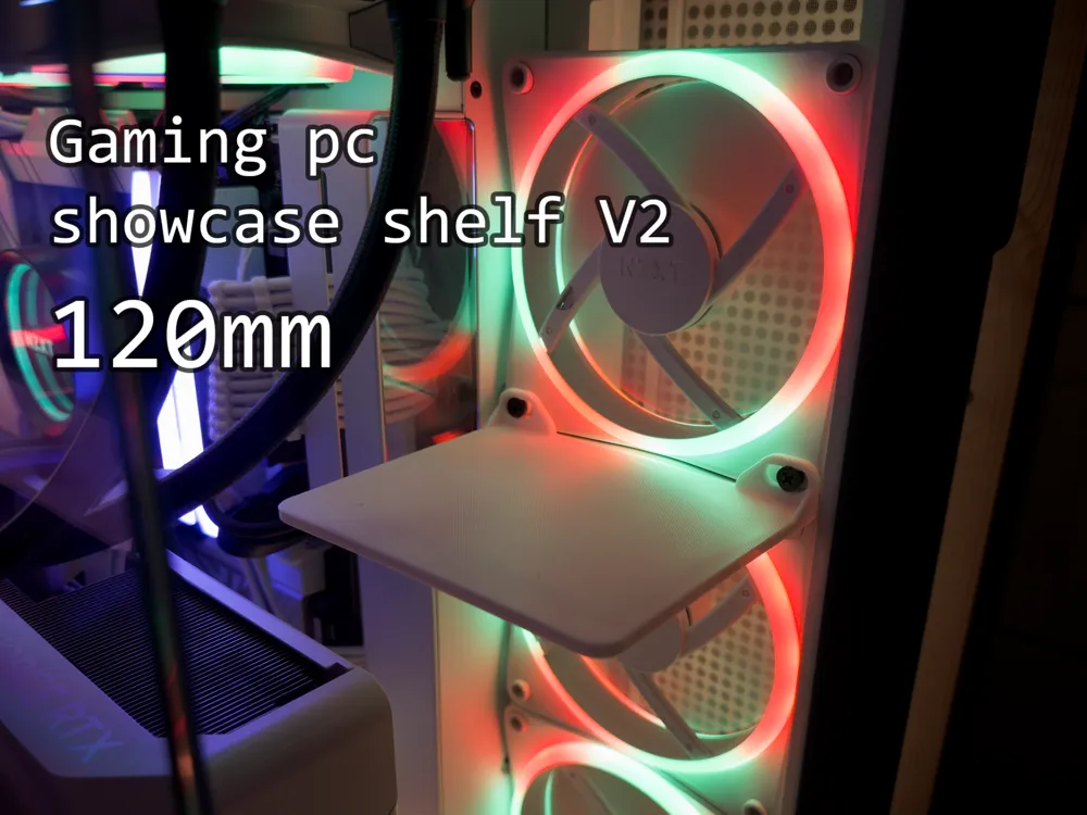 Gaming PC Fan shelf V2 [120mm] - Free 3D Print Model - MakerWorld