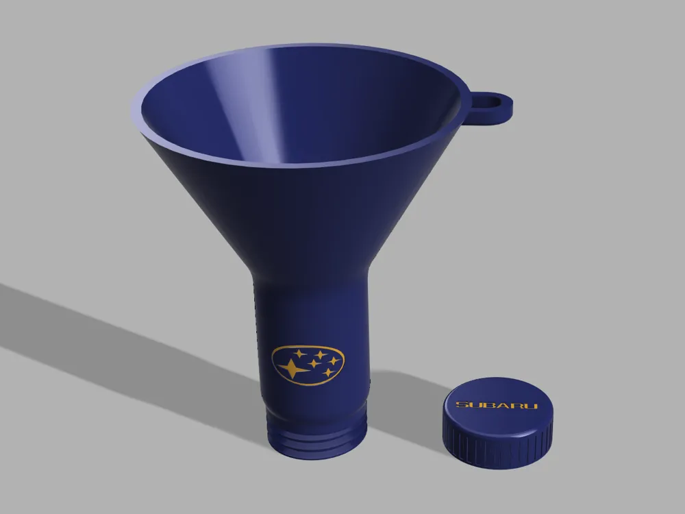 Subaru Screw on Oil Funnel with Cap by Grapes - MakerWorld