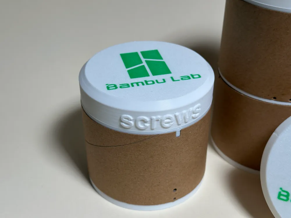 Bambu Box-Recicled Card-Box Cardboard spool refill by 3DinPlastic ...