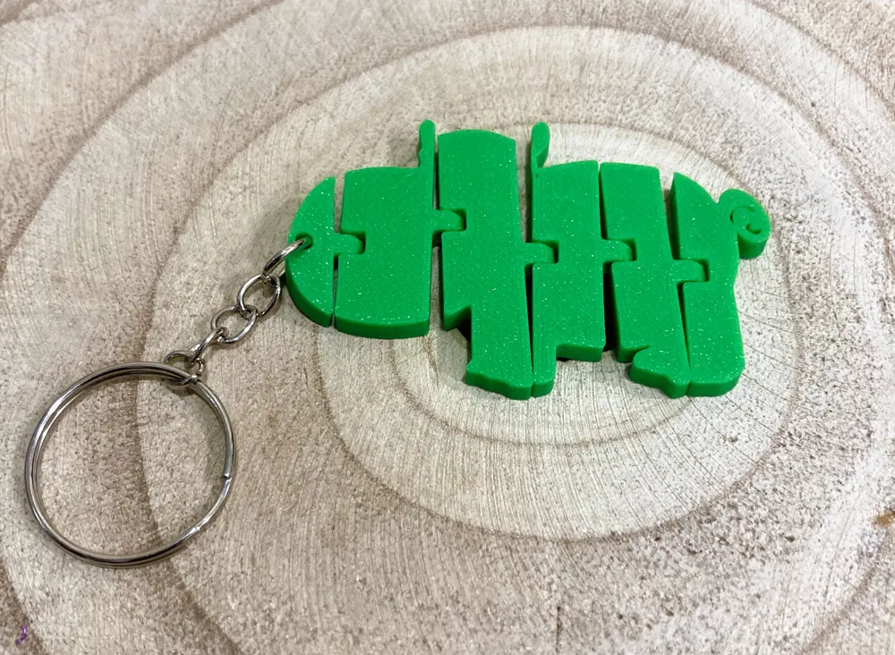 Articulated hippo keychain by Franchescor - MakerWorld