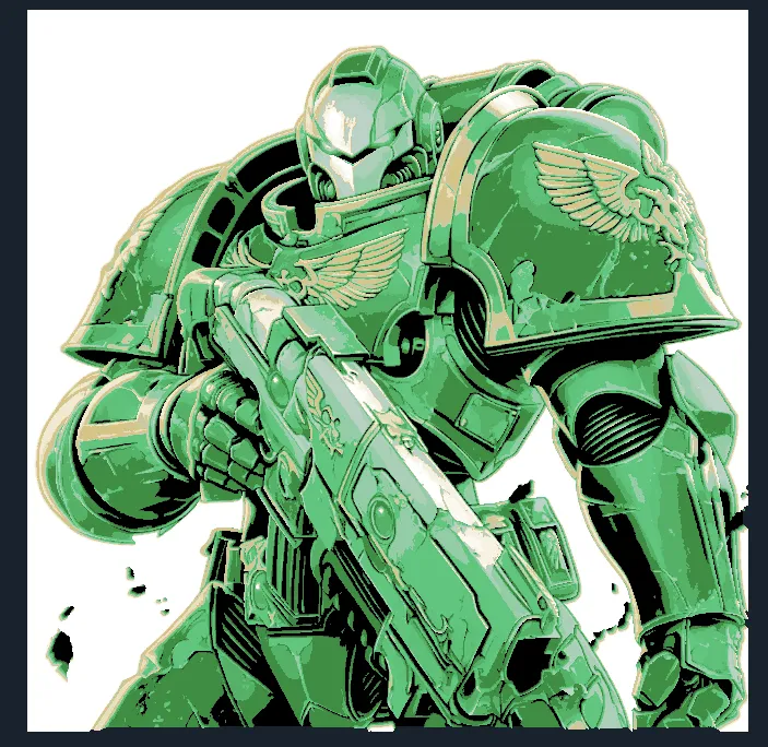 Space Marine - Adjustable Colours - Free 3D Print Model - MakerWorld