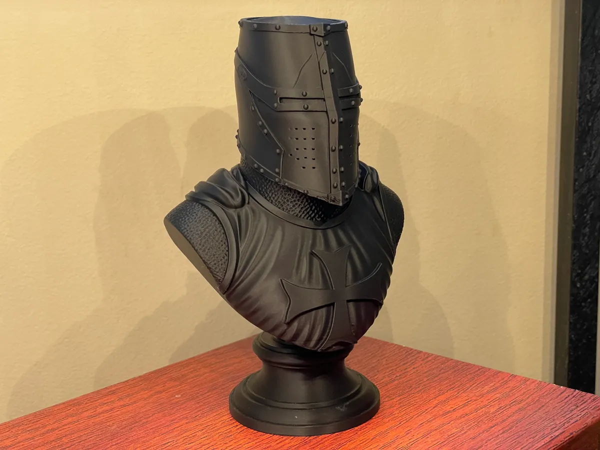 Templar Knight Bust – Medieval Armored Crusader - Free 3D Print Model ...