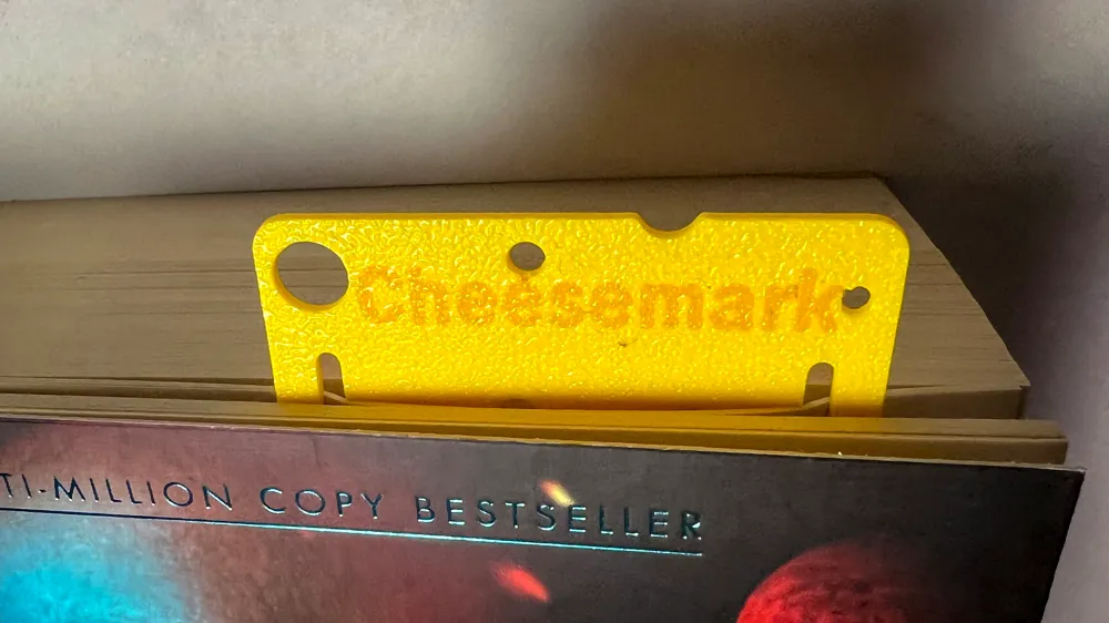Cheesy bookmark (English) - Free 3D Print Model - MakerWorld