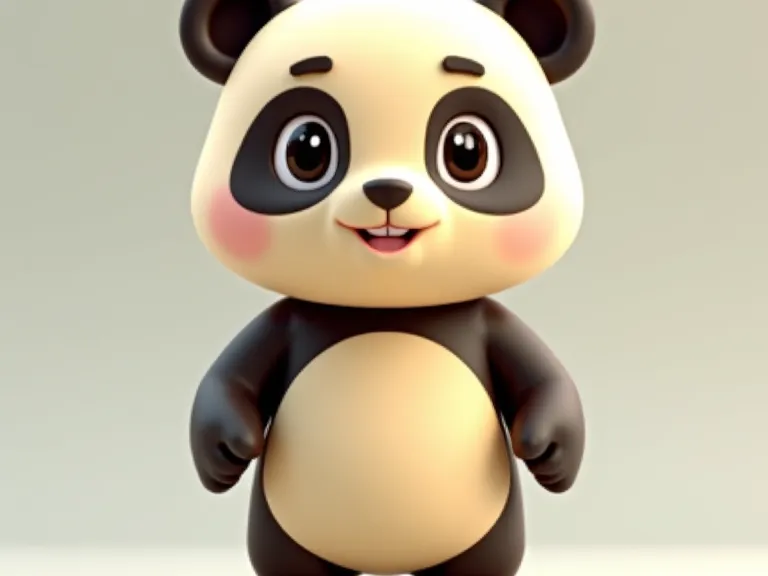 Cute panda - Free 3D Print Model - MakerWorld