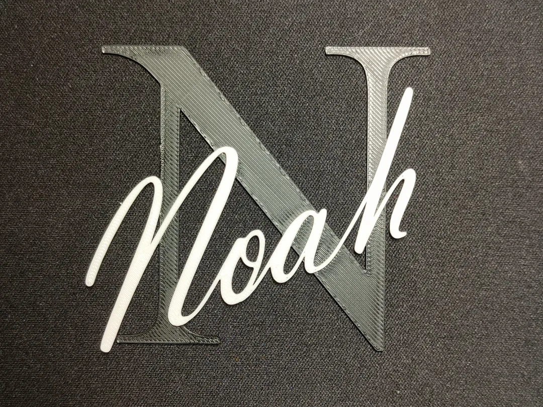Door Name, Door Sign "Noah" – 2-Color, 6mm Thick - Free 3D Print Model ...