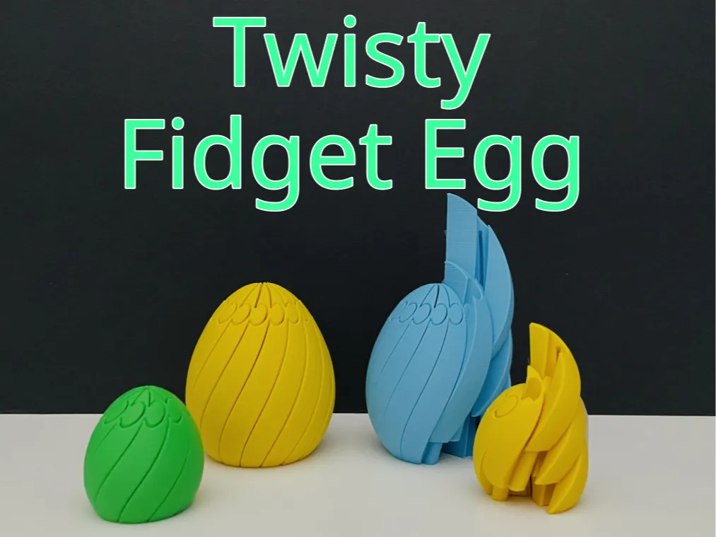 Twisty Fidget Egg - Free 3D Print Model - MakerWorld