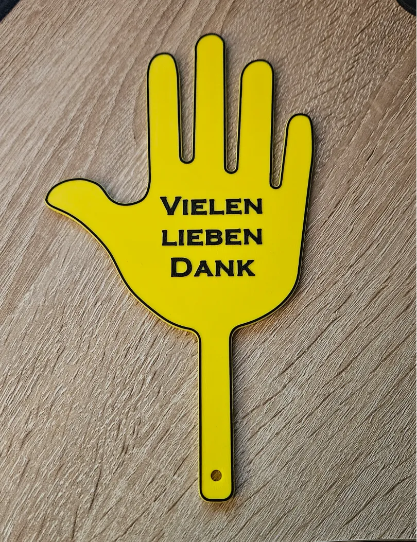 Handschild „Many thanks“/Thank you for the gifts by 3D_Onkel - MakerWorld