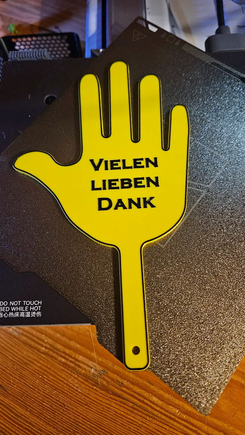 Handschild „Many thanks“/Thank you for the gifts by 3D_Onkel - MakerWorld