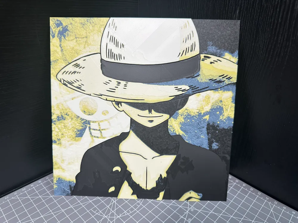 Hueforge_ONE PIECE_Monkey D. Luffy by smart3DP - MakerWorld