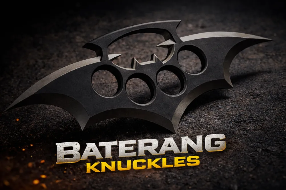 Batarang Batman Brass Knuckles / Knuckle Dusters - Free 3D Print Model ...