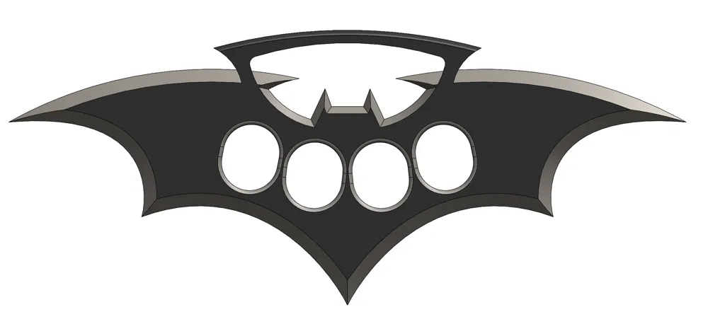 Batarang Batman Brass Knuckles / Knuckle Dusters - Free 3D Print Model ...