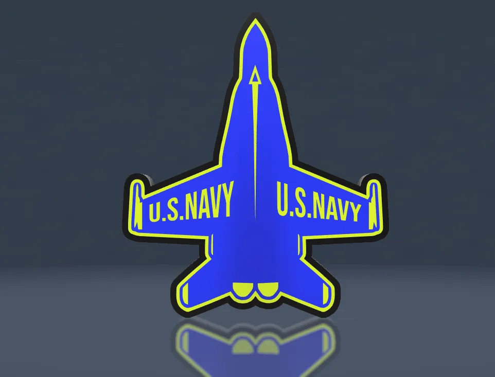 USN Blue Angels LED Sign (Light Box) by NES 3D - MakerWorld