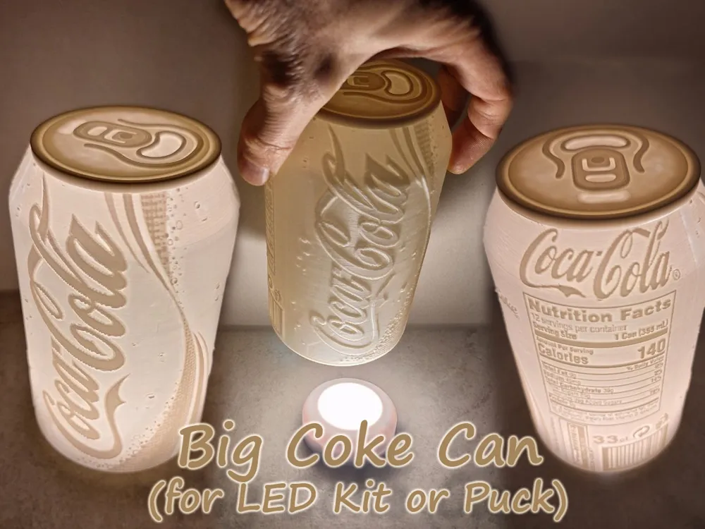 Big Coke Can (LED Lamp Kit or RGBW Puck Lights) by NexNex2024 ...