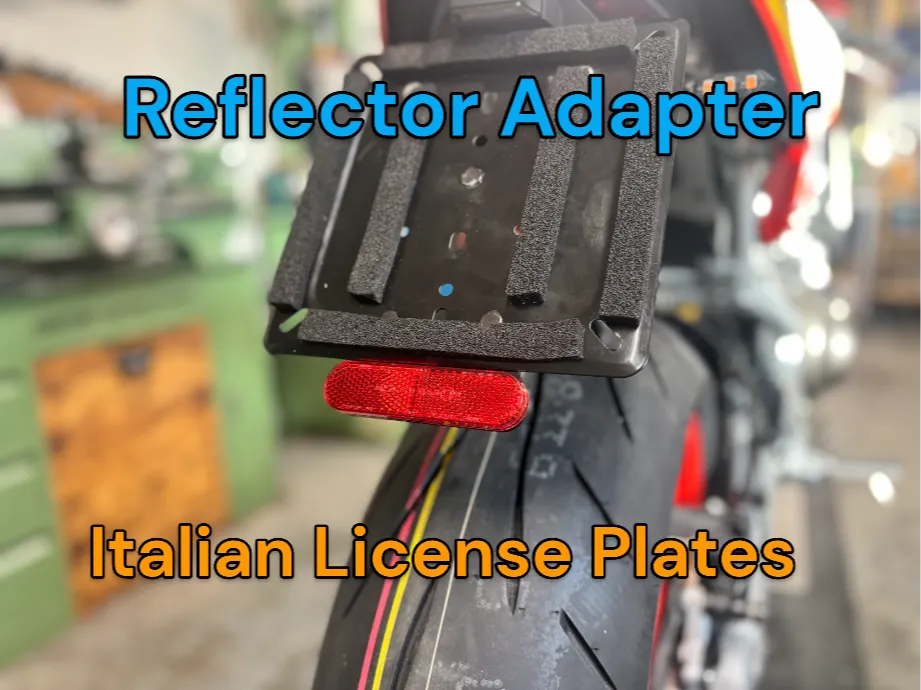 Reflector Adapter for Italian License Plates by Exotech - MakerWorld