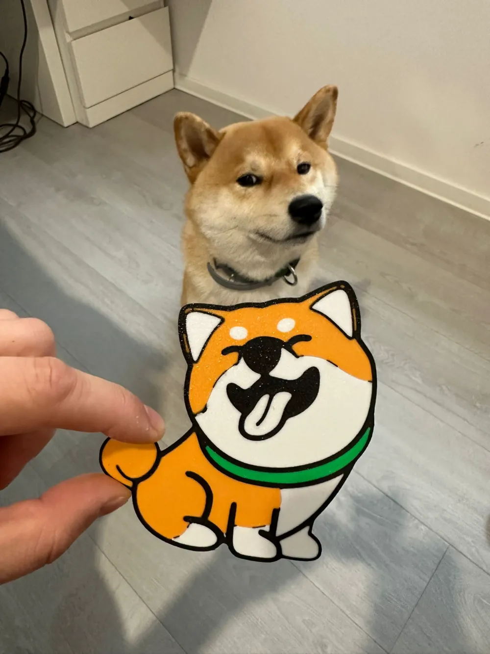 Shiba Inu 2D art by mariusc - MakerWorld
