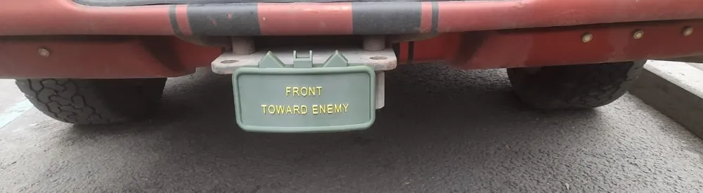 M18A1 Claymore mine 2" hitch cover Paintable Remixed by Ferfella ...