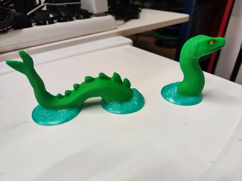 Water snake monster by Creatività in 3D MakerWorld: Download Free 3D Models