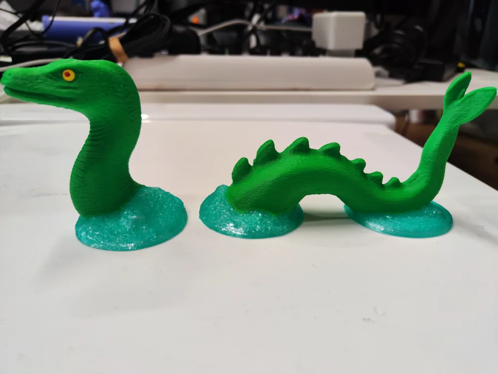 Water snake monster by Creatività in 3D MakerWorld: Download Free 3D Models