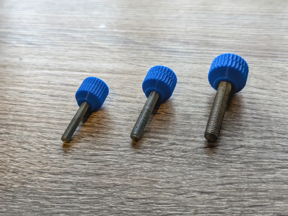 Screw cap bolt knobs for 5/6/8mm bolts by StampyDriver - MakerWorld
