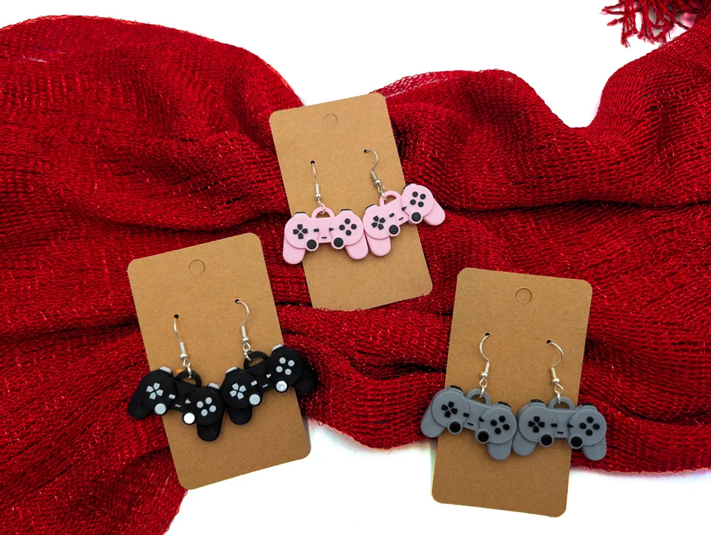 Video Game Controller Earrings, Keychain or Charm by Lore In Layers MakerWorld: Download Free 3D ...