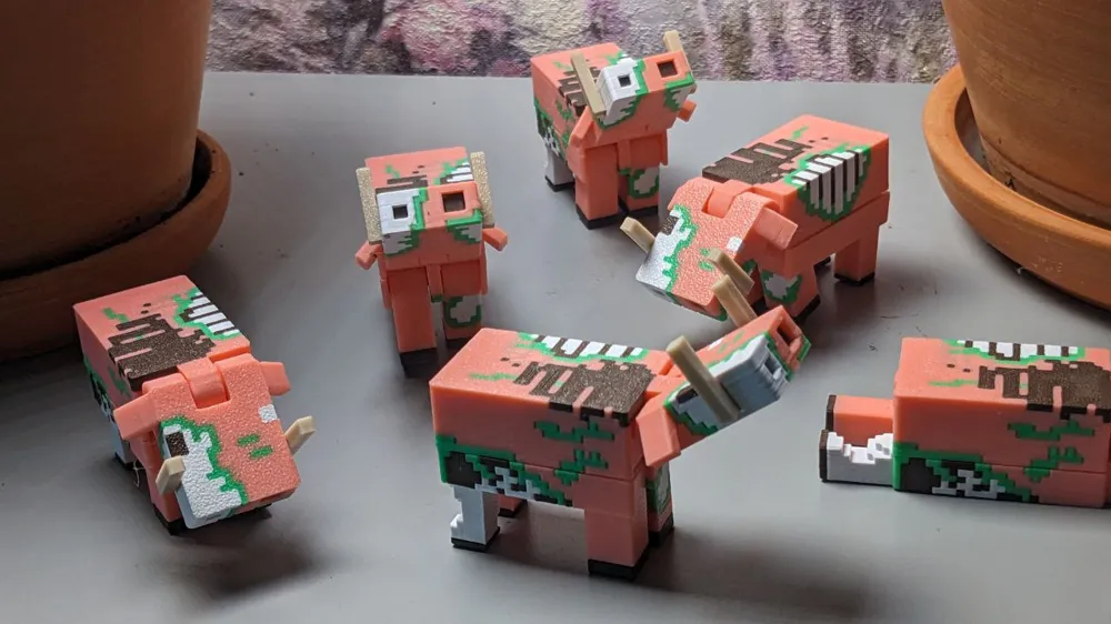 Minecraft Zoglin Articulated by kirimba MakerWorld: Download Free 3D Models