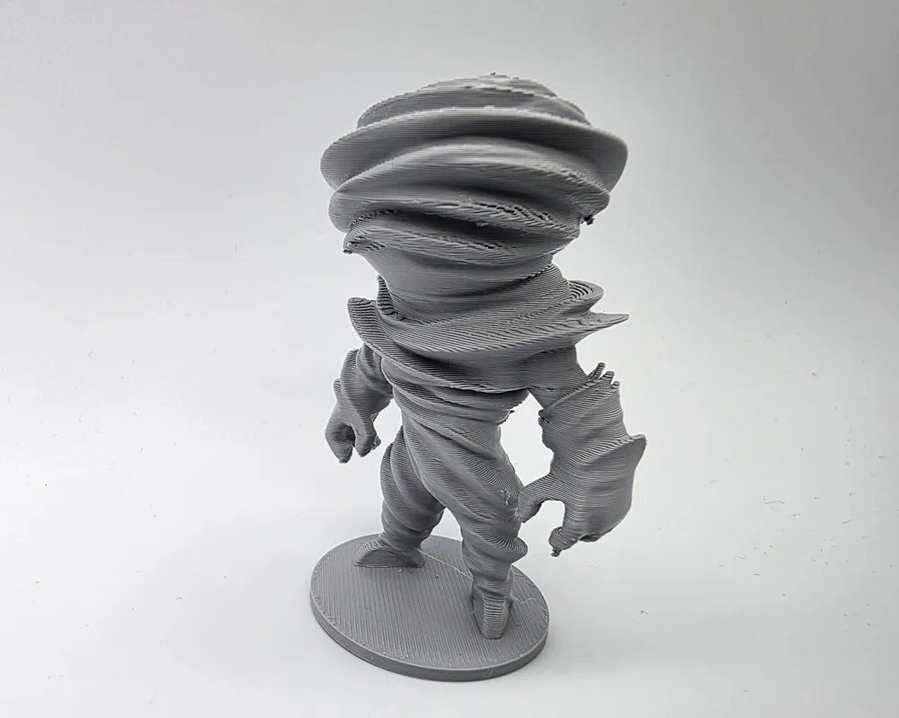 Lesser Tornado Elemental Miniature - Free 3D Print Model - MakerWorld