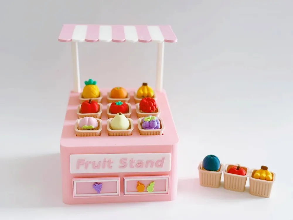 Mini Fruit Stand & 10 Fruit Clickers - Free 3D Print Model - MakerWorld