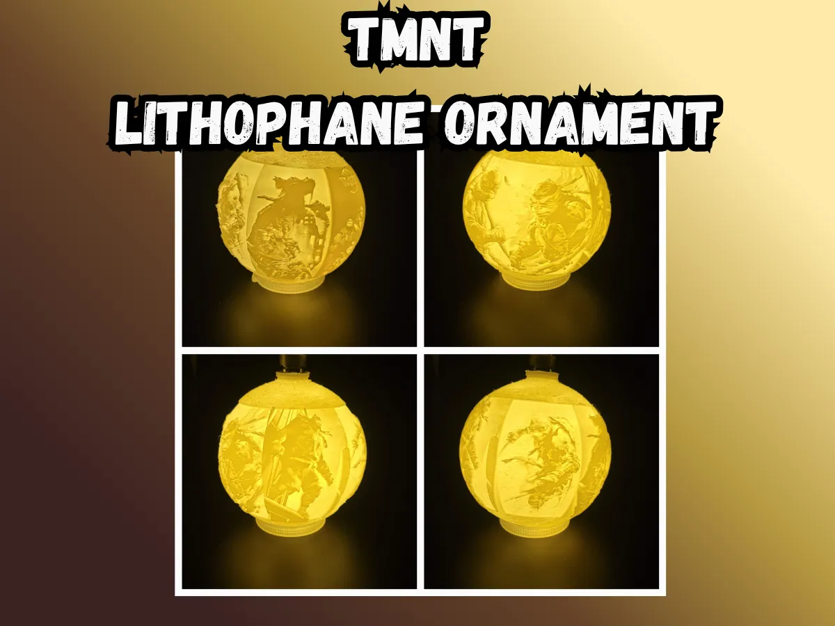 TMNT Lithophane Christmas Ornament by Galactic Prints MakerWorld ...