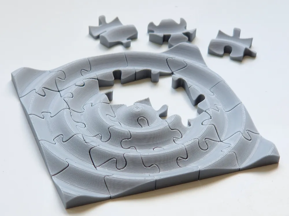 Wave Puzzle by sidetag MakerWorld: Download Free 3D Models