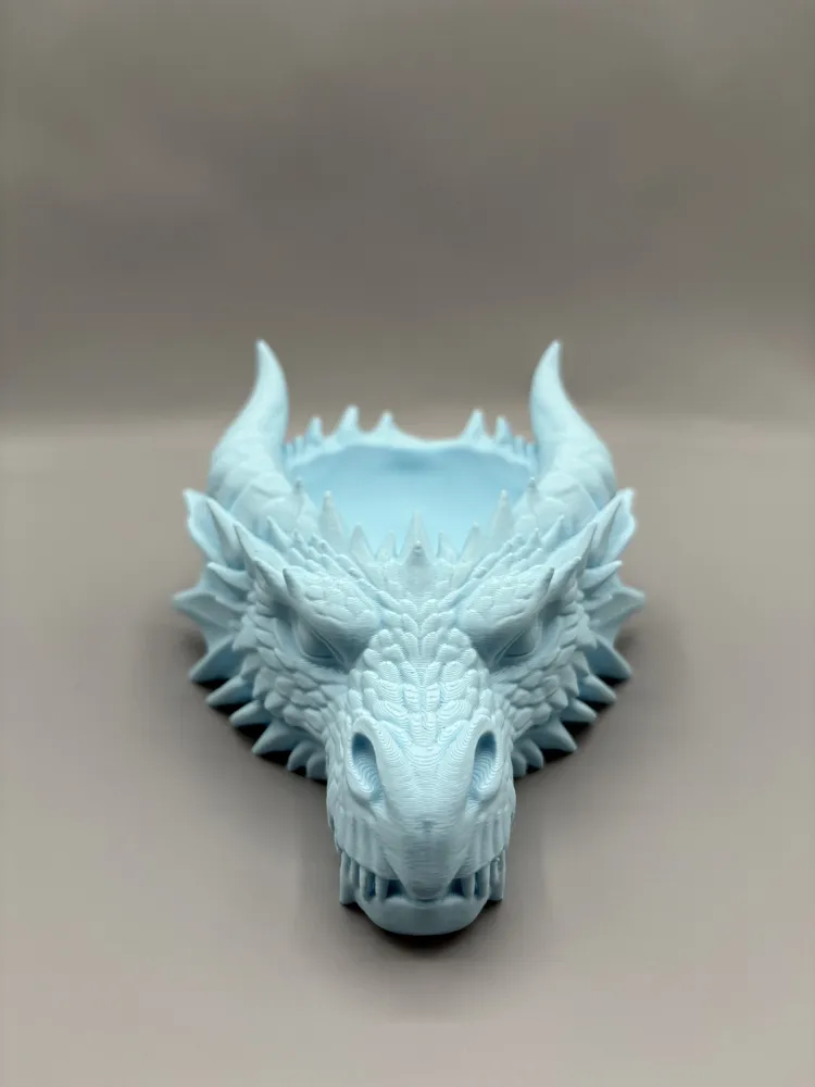 Dragon Head Catchall Tray Desk Entryway Organizer - Free 3D Print Model ...
