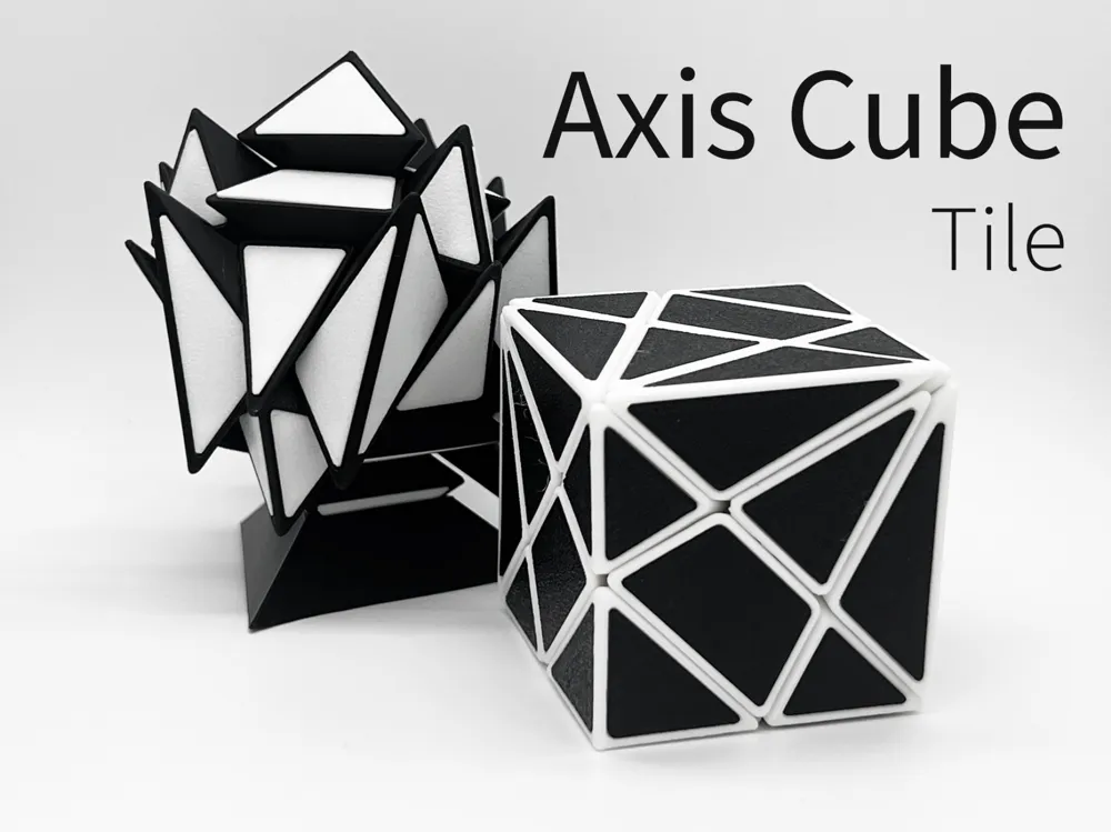 Axis Cube Tile (Fully-3D Printed) by CZJ Studio MakerWorld: Download ...