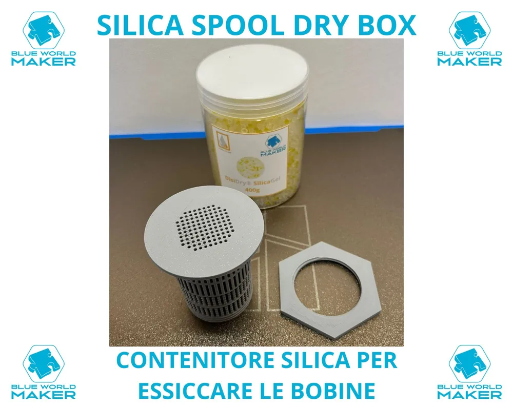 SILICA SPOOL DRY BOX - CONTENITORE SILICA X BOBINE by BlueWorldMaker ...