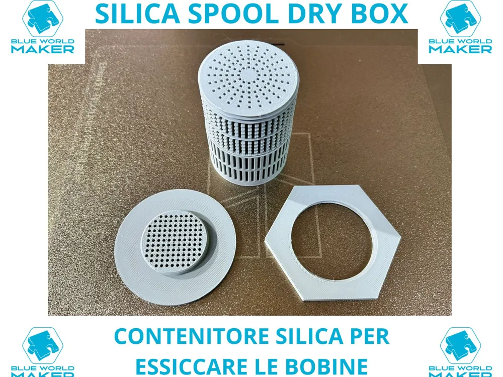 SILICA SPOOL DRY BOX - CONTENITORE SILICA X BOBINE by BlueWorldMaker ...