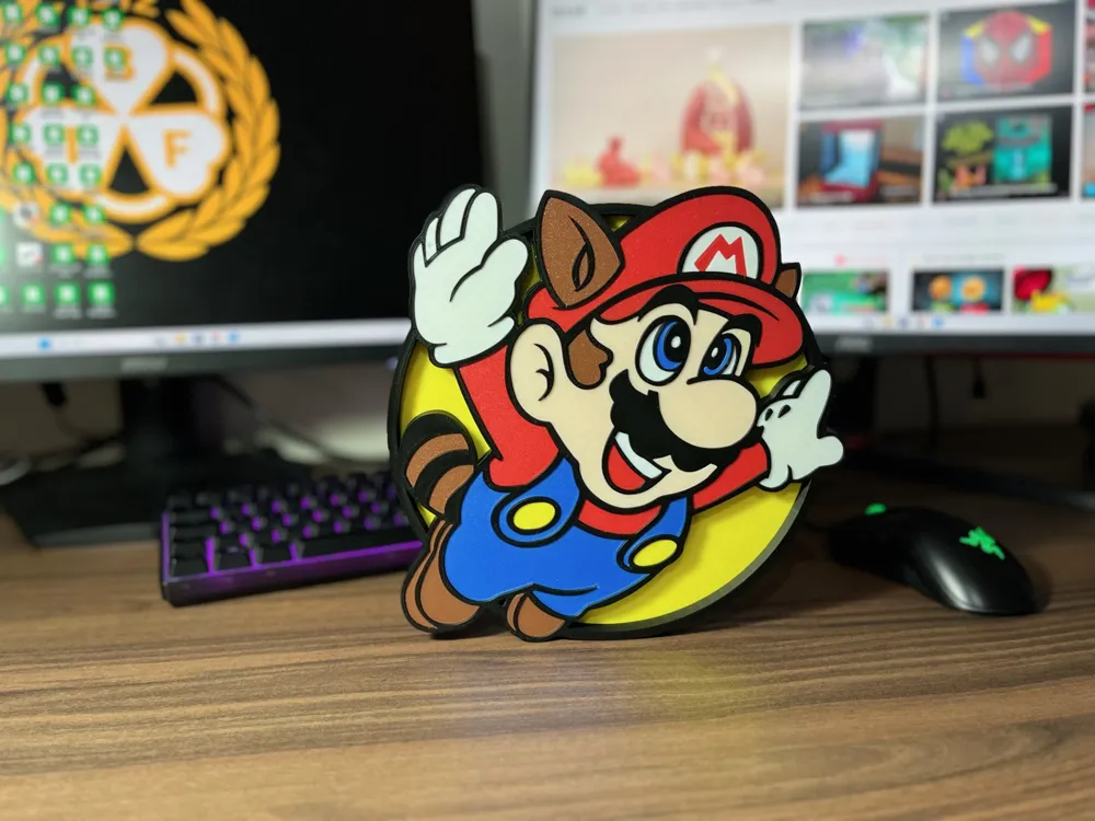 Flying Super Mario Bros 3 - Wall decor - NO AMS by FUN3D MakerWorld ...