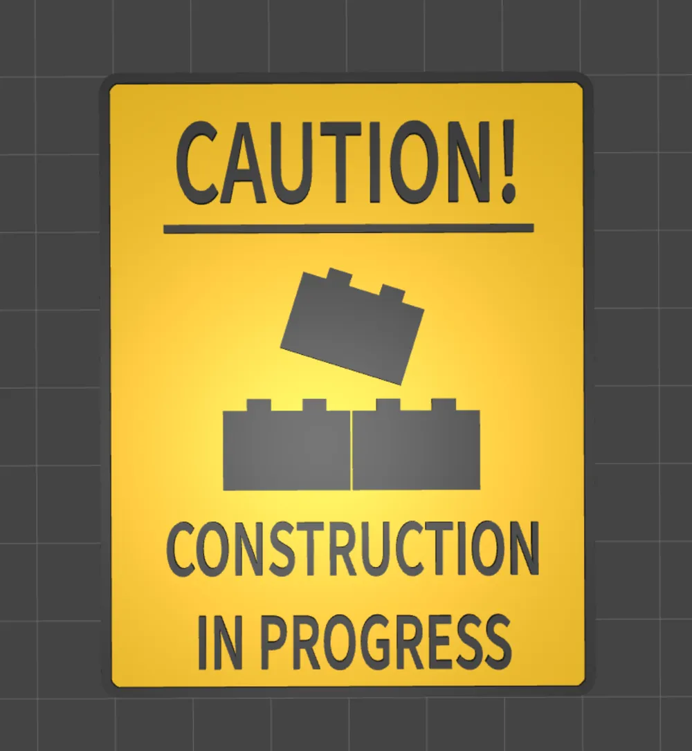 Caution - (Brick) Construction in Progress by ABDELat - MakerWorld