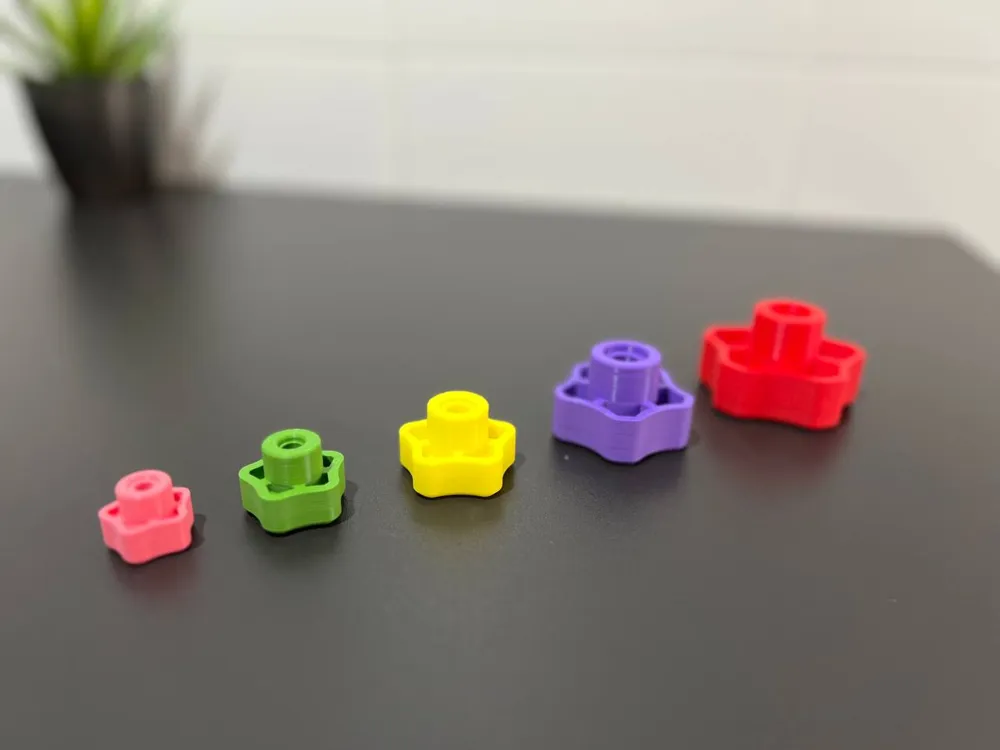 Knob for metric nuts M5 to M12 - Free 3D Print Model - MakerWorld