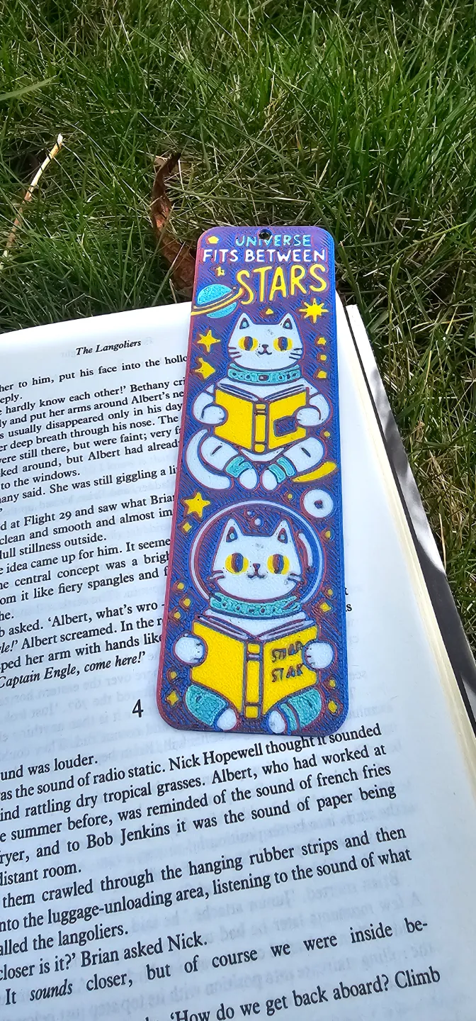 Space Cat Bookmark by Lilith3dPrint MakerWorld: Download Free 3D Models
