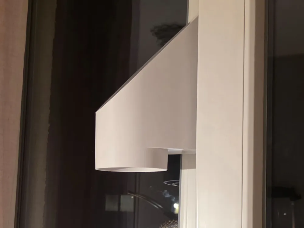 Tilt Window Exhaust Hose Adapter + Louver Front - Free 3D Print Model ...