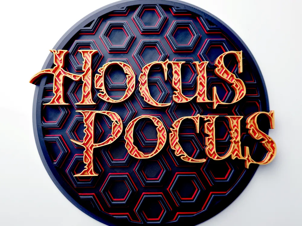 Hocus Pocus Dimensional Mosaic by w3r3wolv3s MakerWorld: Download Free ...