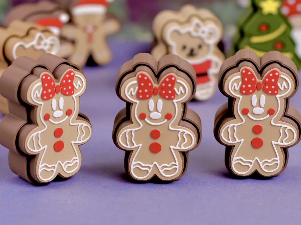 Gingerbread Minnie Clicker – 3D Printable Toy - Free 3D Print Model - MakerWorld