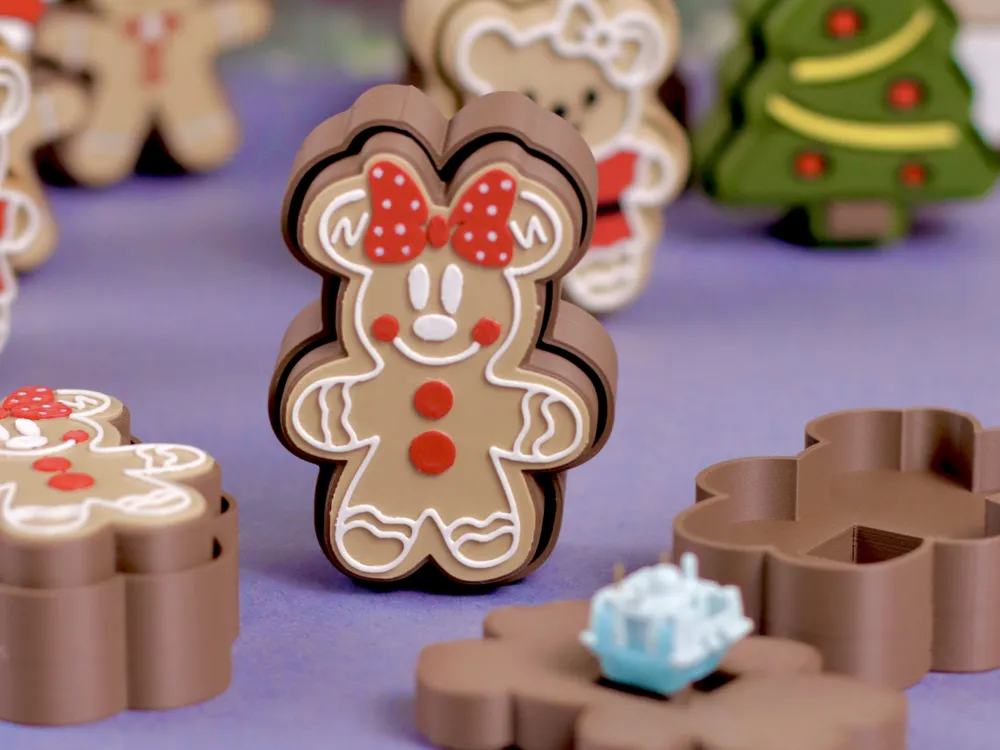 Gingerbread Minnie Clicker – 3D Printable Toy by Koala Bleu MakerWorld: Download Free 3D Models