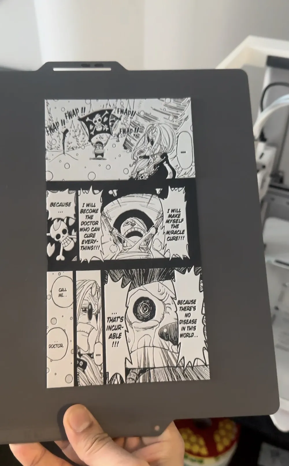 Chopper one piece manga panel - Free 3D Print Model - MakerWorld