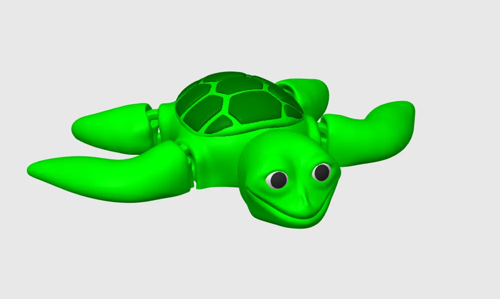Flexi Sea Turtle by Rott3D - MakerWorld