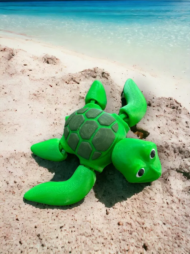 Flexi Sea Turtle by Rott3D - MakerWorld
