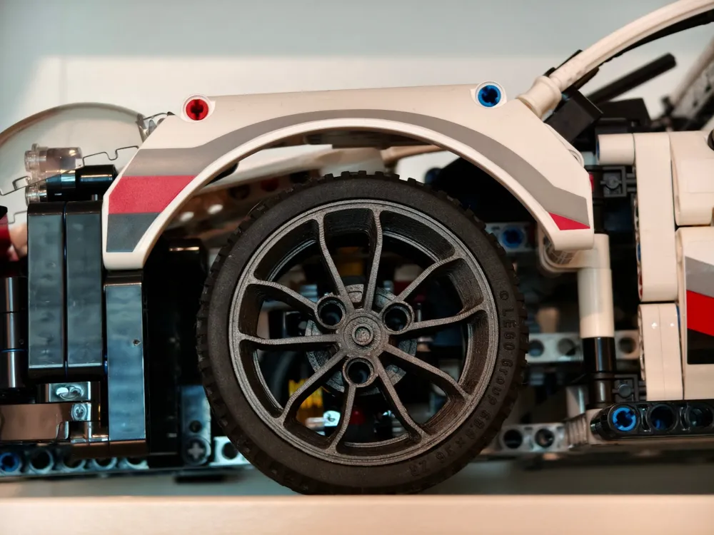 Lego 42096 Modified Wheel Rims (42056 911 GT3 RS Technic Type) by DonL ...