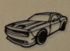 Dodge Challenger SRT Hellcat wall art silhouette by Tiger prints MakerWorld: Download Free 3D Models