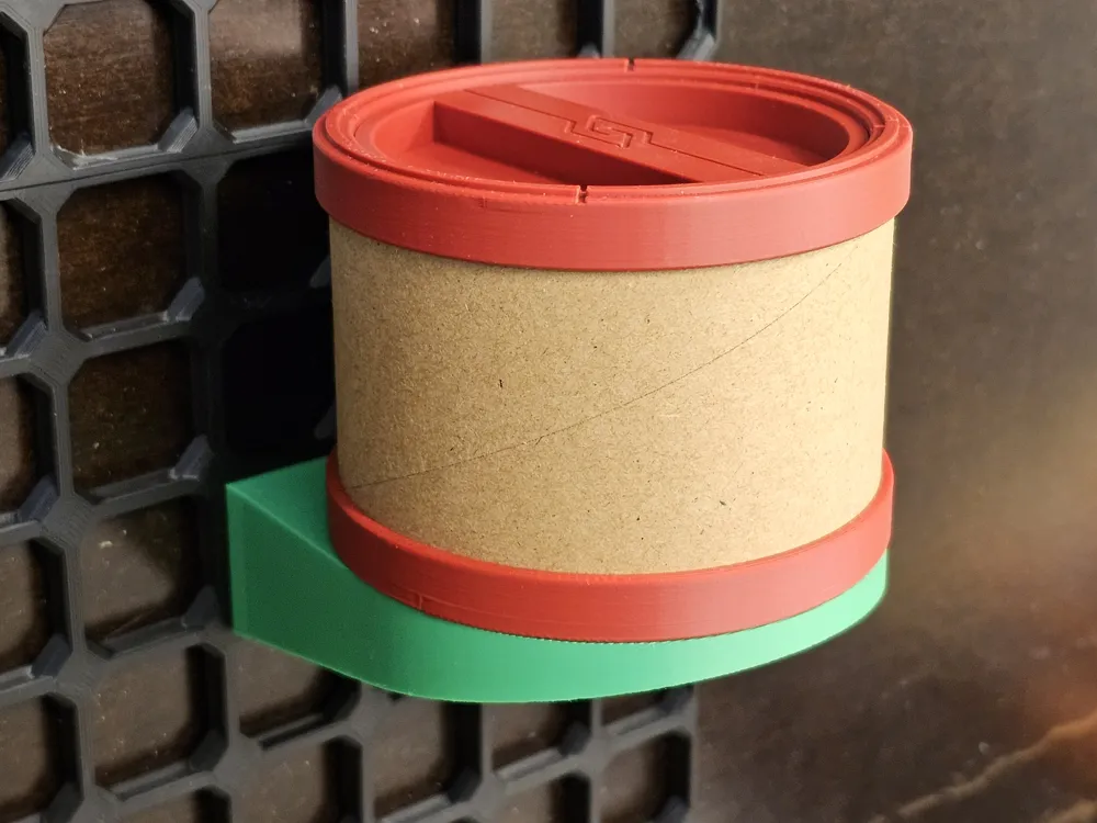 Holder for Cardboard Spool Core Container - Free 3D Print Model ...