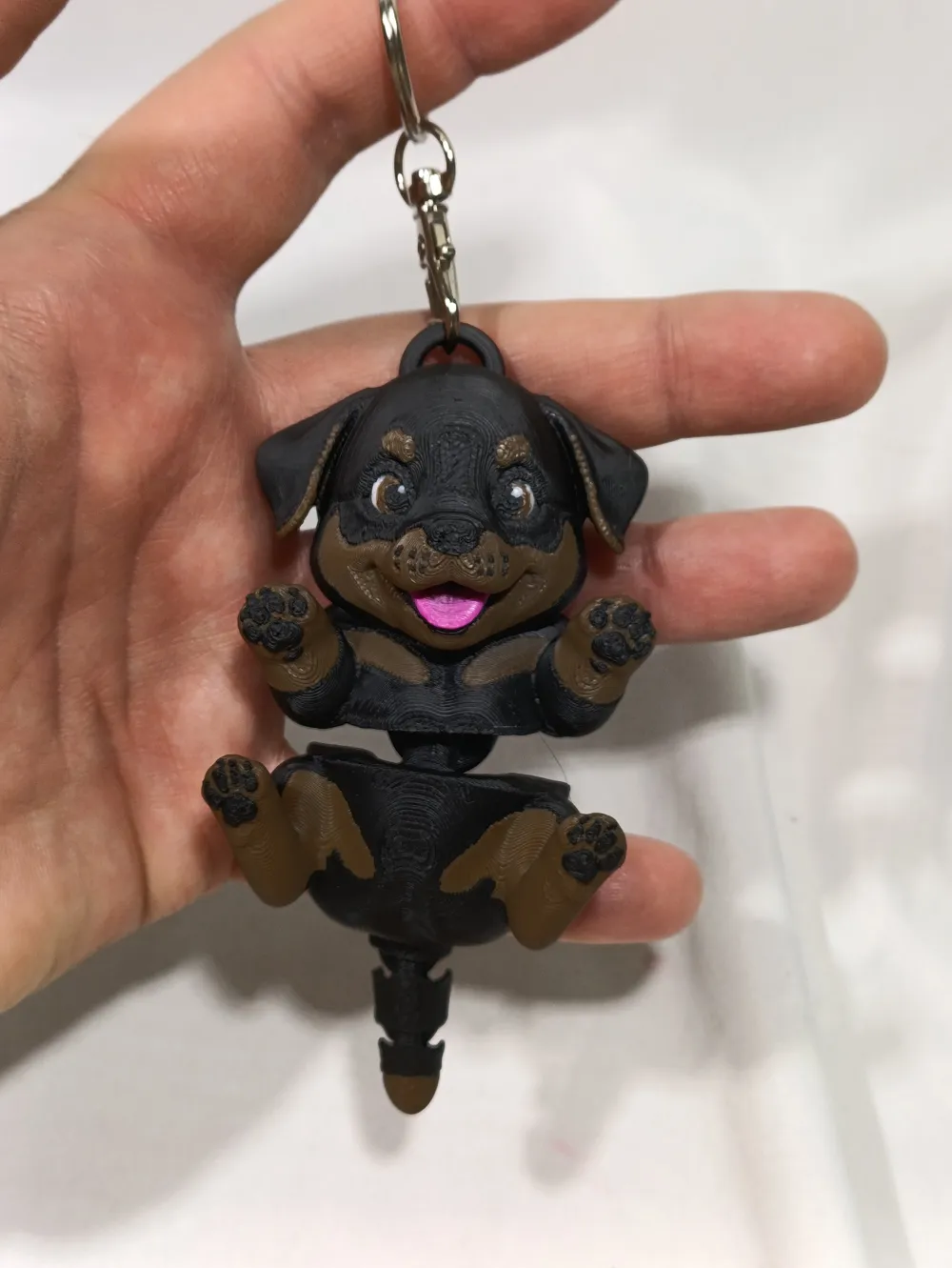 rottweiler keychain - Free 3D Print Model - MakerWorld