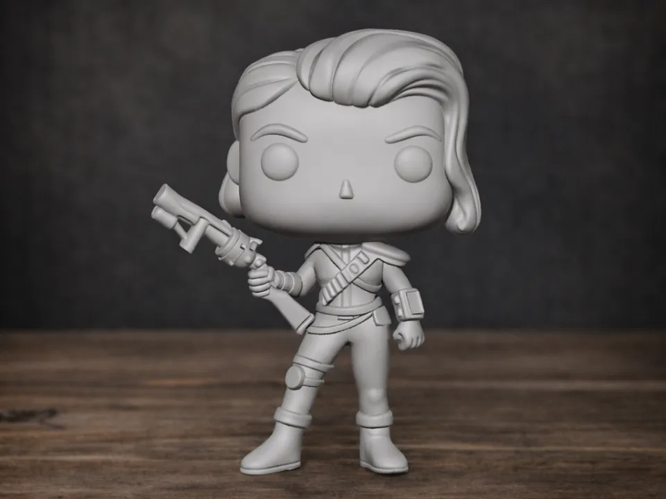 Fallout Lone Wanderer Chibi Figure - Free 3D Print Model - MakerWorld